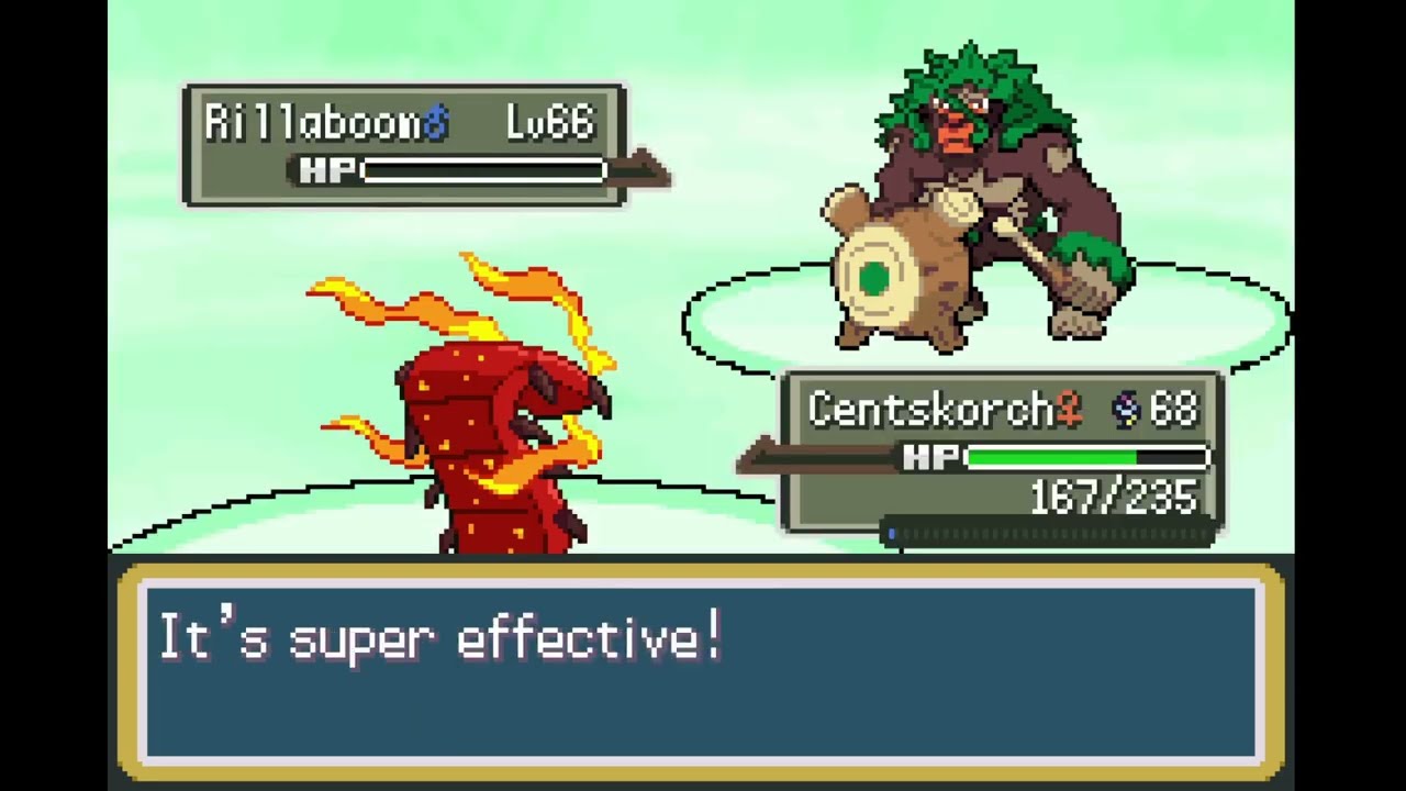 Pokemon Radical Red Bug Solo: All Major Battles - YouTube