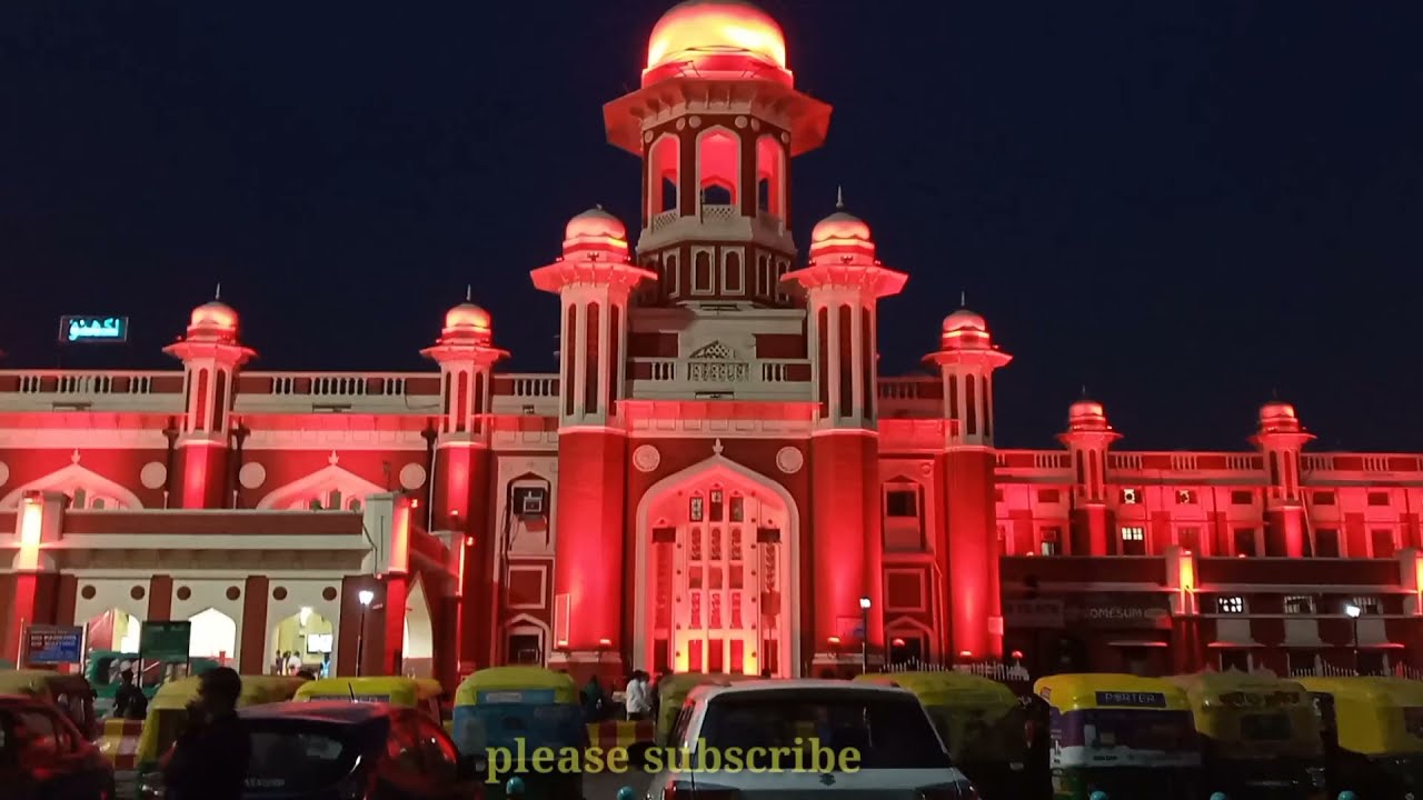 ︎In night view lucknow charbagh railway station|| lucknow station ...