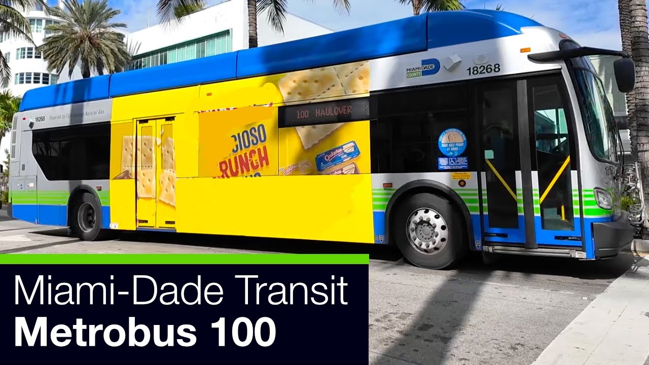 Miami-Dade Transit Metrobus 100, Downtown Miami to Miami Beach/South ...