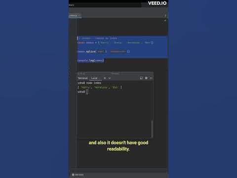 How to remove element from array in JavaScript. Junior vs Senior #shorts - YouTube