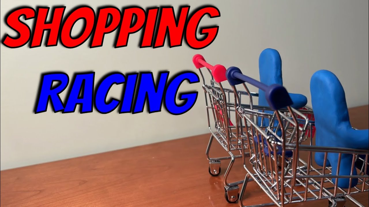 Shopping cart racing - YouTube