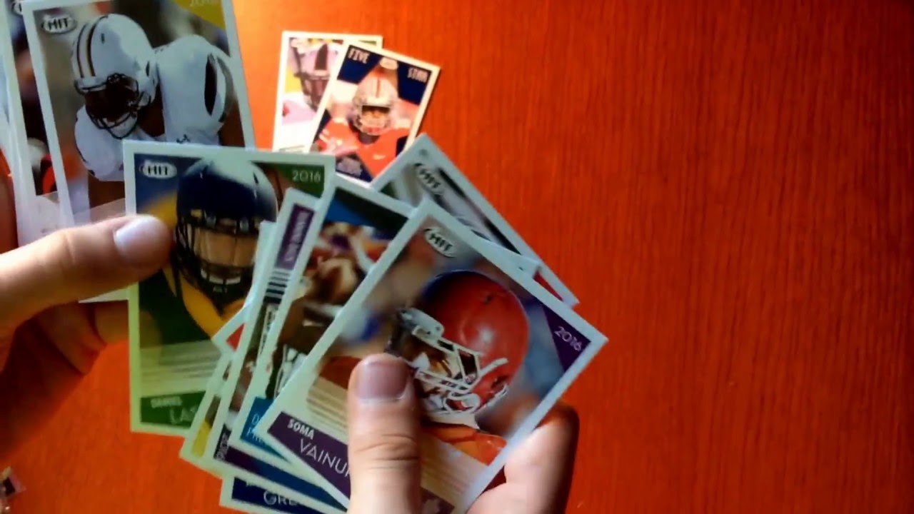 2016 Hit Football Opening! | 3 Hits 14 Packs 56 Cards | Football Card ...
