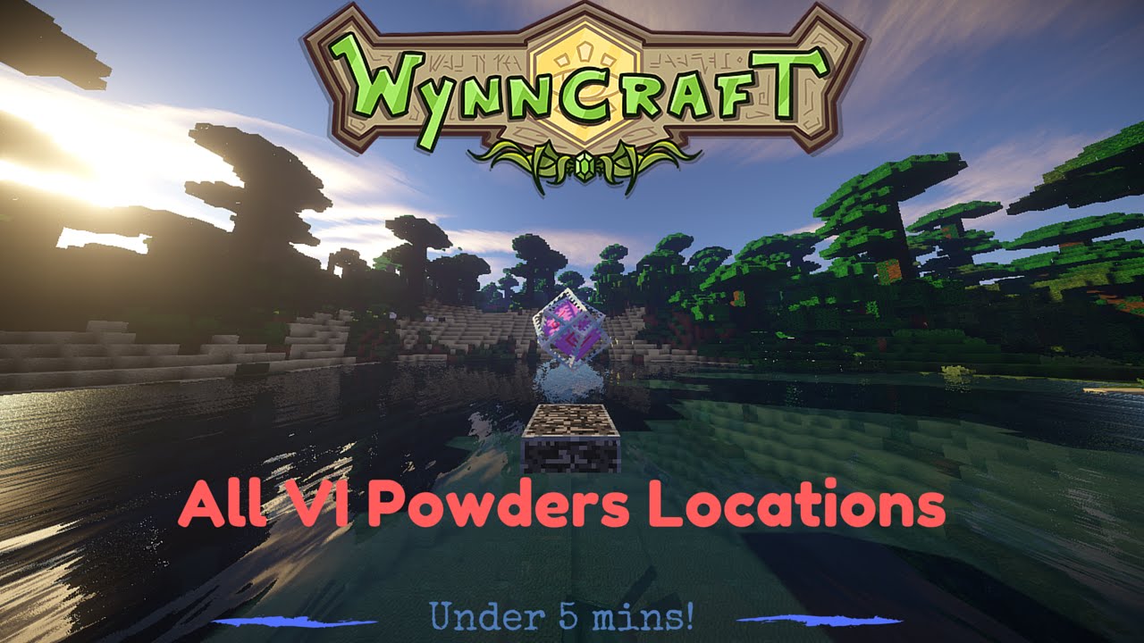 Wynncraft : ALL Powders VI locations under 5 min! - YouTube