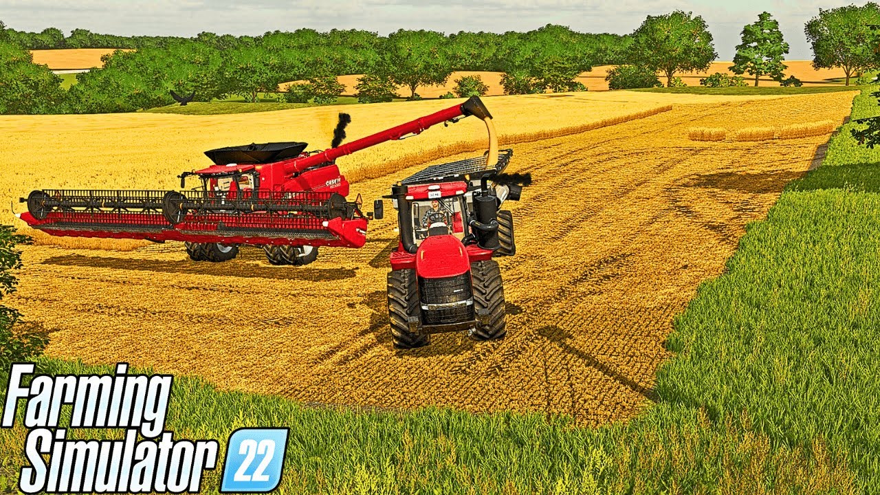 HARVESTING WHEAT IN THE SUNSHINE | ROLEPLAY | FARMING SIMULATOR 22 ...