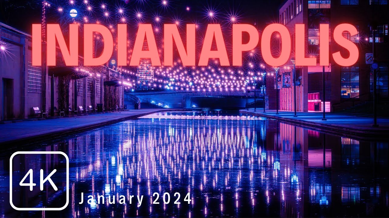 A Winter Night Walk in Indianapolis Indiana USA - YouTube