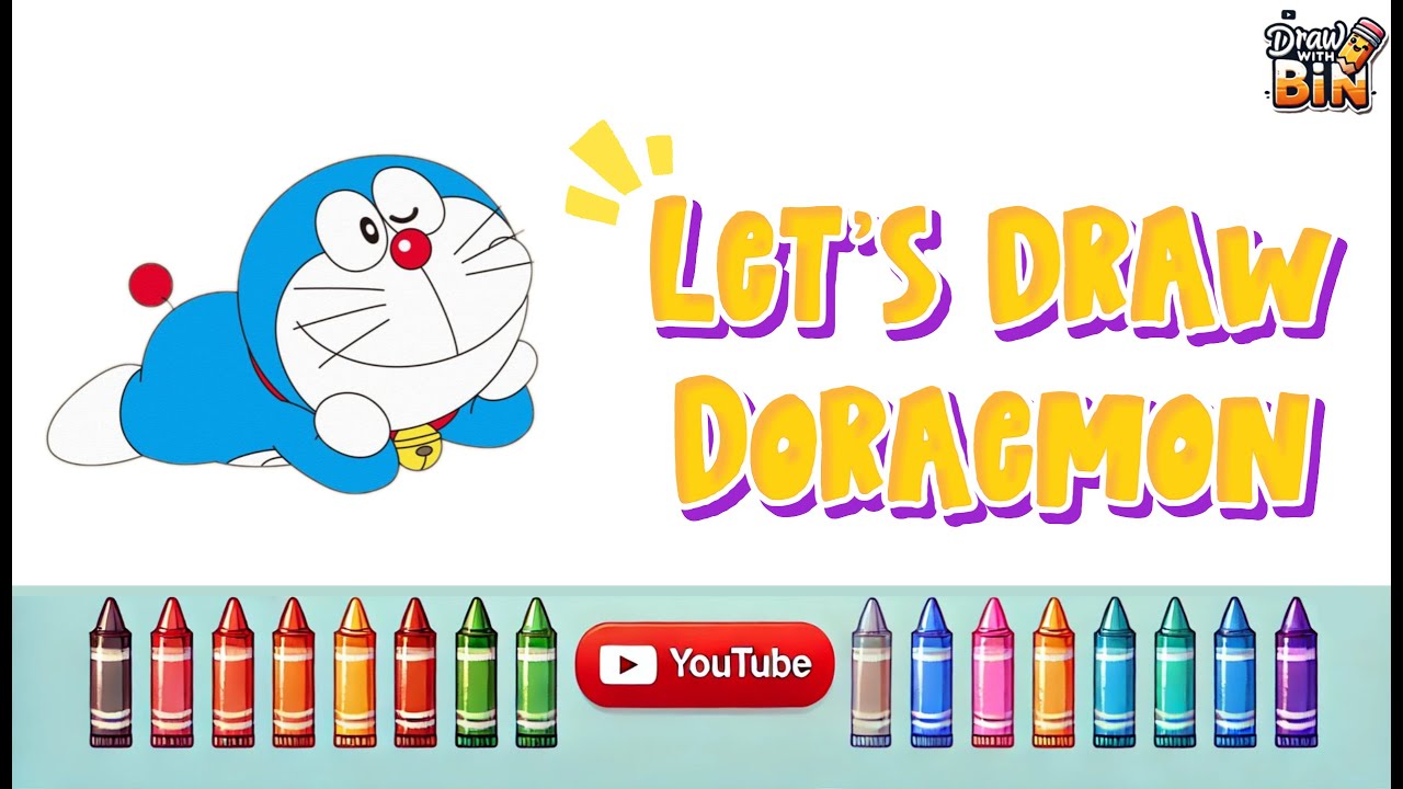 🐱How to Draw Doraemon | Step by Step | Easy Doraemon Drawing Tutorial ...