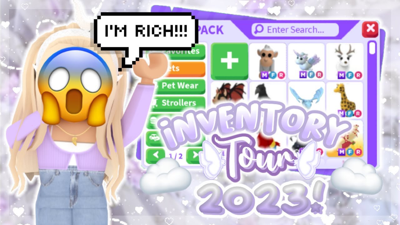 My *RICH* Adopt Me Inventory Tour 2023!! | SolarEcliipse - YouTube