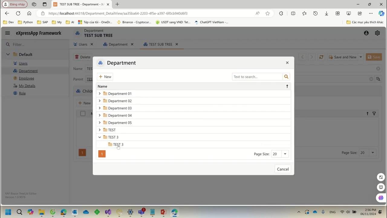 XAF Blazor TreeList Editor - YouTube