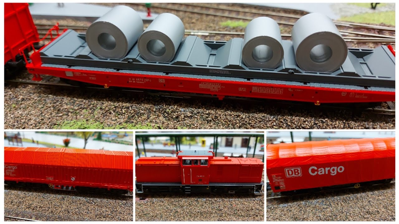 Roco Br204 + Güterzug DB Cargo Dcc "THE RED TRAIN" - YouTube