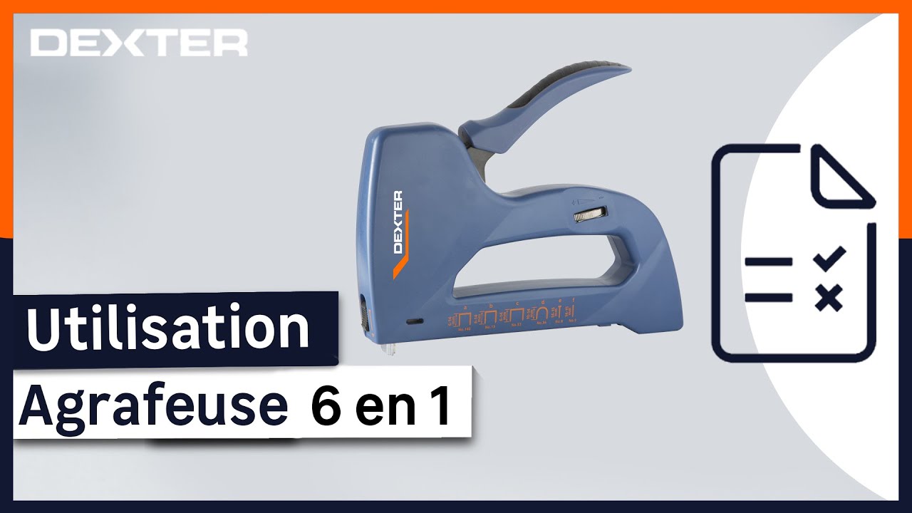 🛠️ Comment mettre les agrafes et utiliser l'agrafeuse manuelle 6 en 1 ...