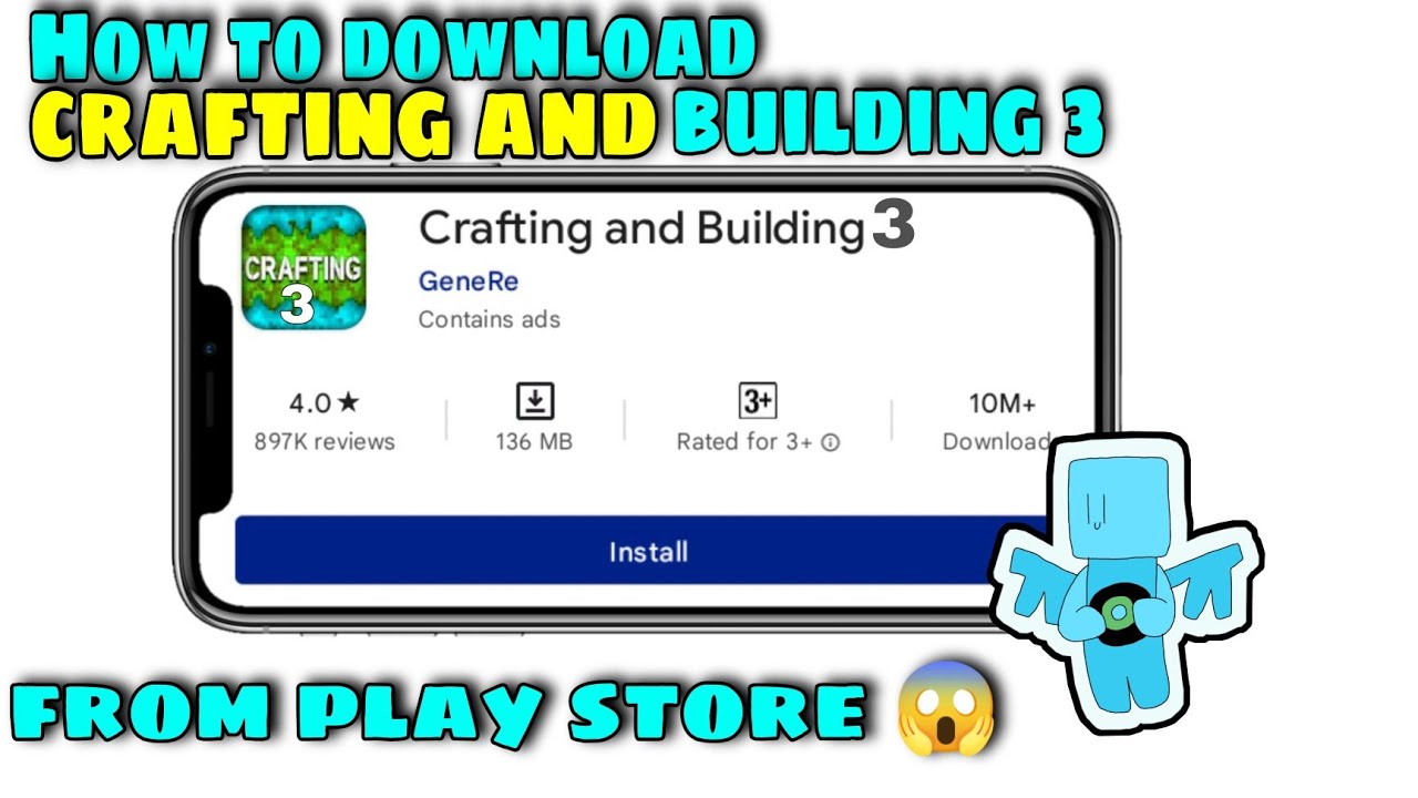 How to download Crafting and building 3 👈😱 | From P_lay Store😱 - YouTube
