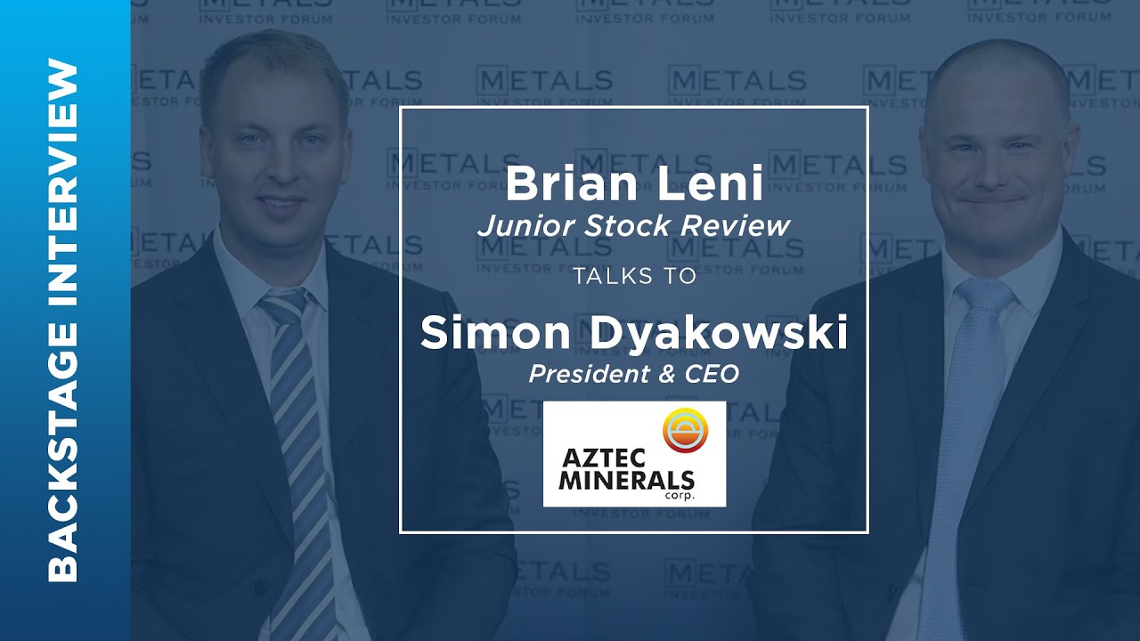 Simon Dyakowski of Aztec Minerals talks to Brian Leni at the September ...