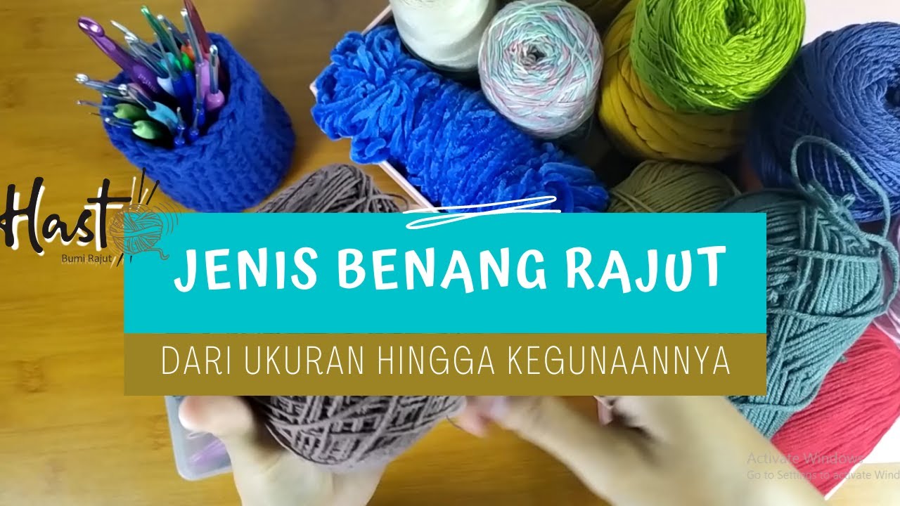Mengenal Jenis Benang Rajut untuk pemula - YouTube