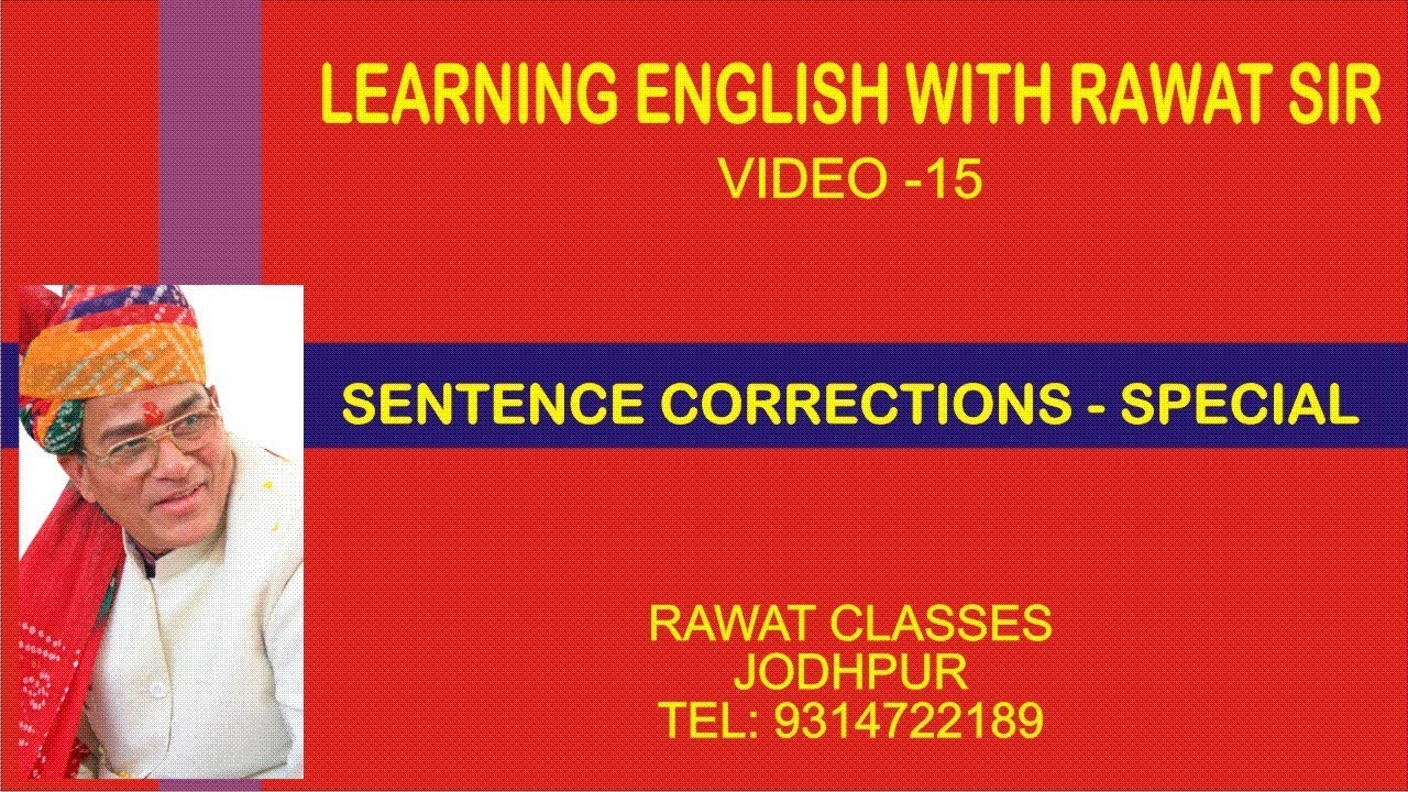 Learning English | How to correct sentences in English - YouTube