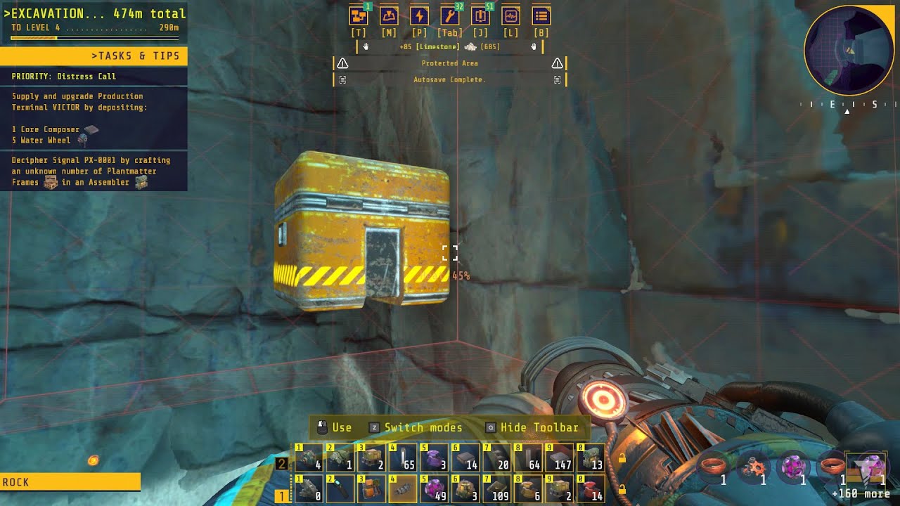 Techtonica - Gameplay - | Wall LOOT! | Red Sorter and Base building ...