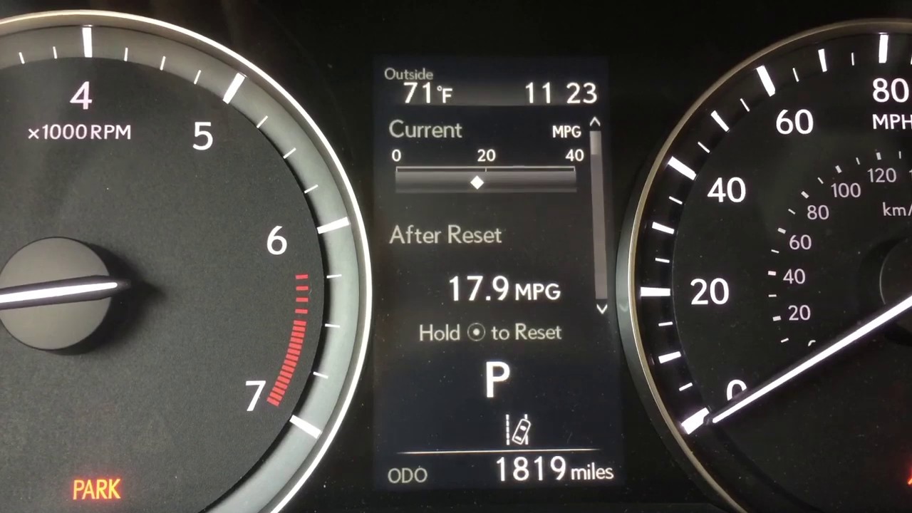 Lexus with Linked Digital Clock in the Multi Information Display - YouTube