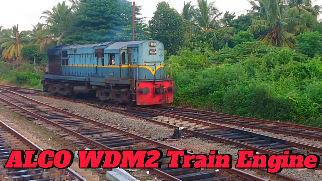 Indian ALCo WDM2 Train Engine in Sri Lanka 🇱🇰 | Class M8 🚂 - YouTube