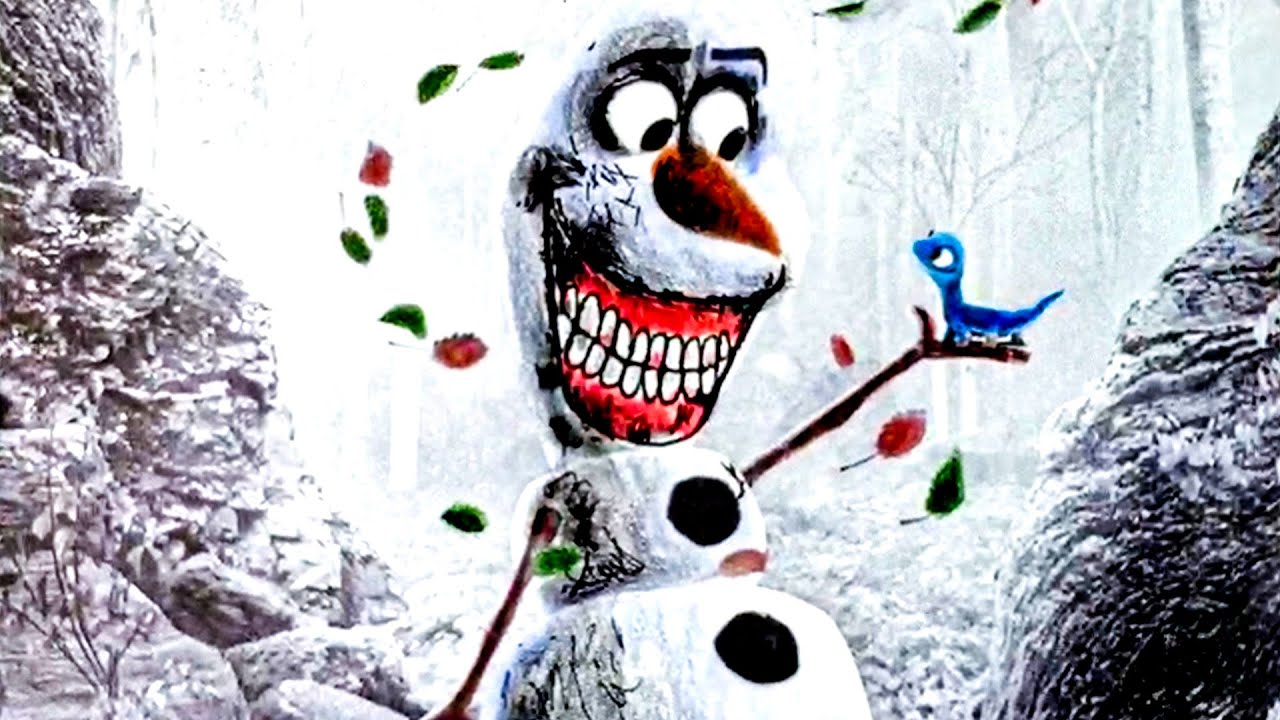 Dark and Unsettling Version of Olaf - Macabre Rendition Scary Zombie ...
