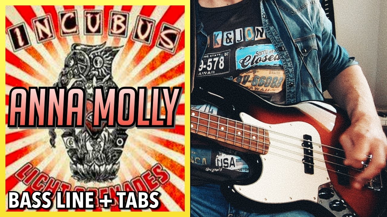 Incubus - Anna Molly /// BASS LINE [Play Along Tabs] - YouTube