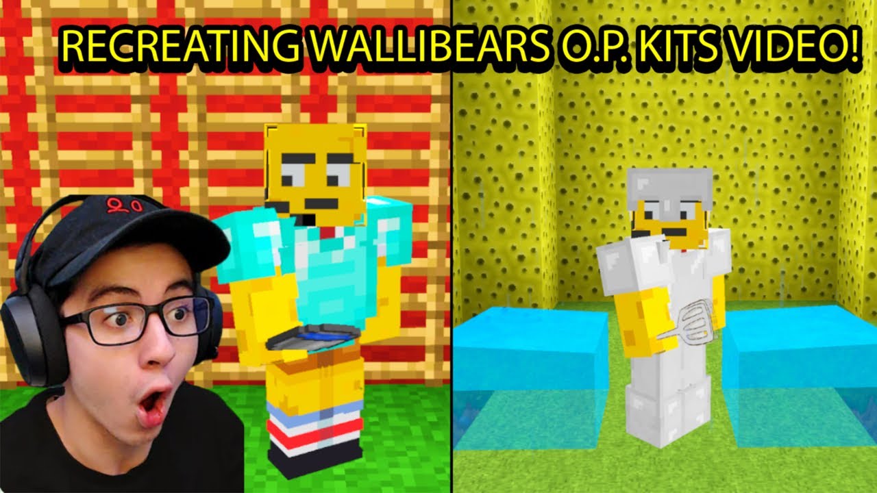 Recreating Wallibear's O.P. Kits Video in Minecraft Bedwars! - YouTube