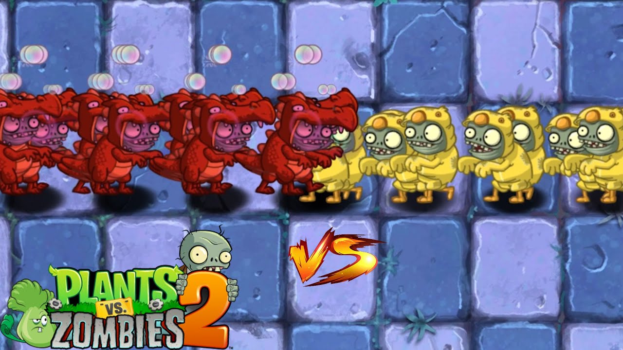 PvZ 2 - 20 Dragon Imp Zombies Vs Other 20 Team Imp zombies in Plants Vs ...