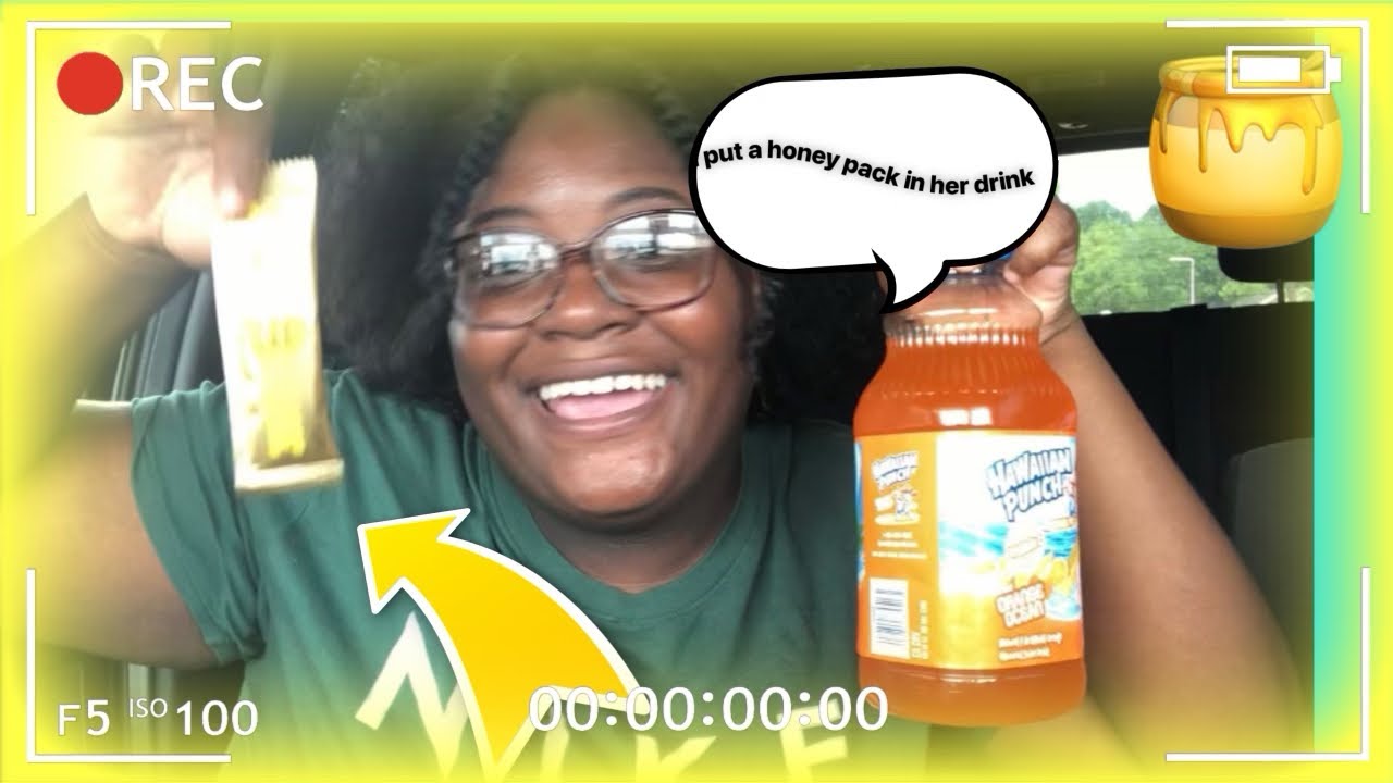 HONEY PACK🍯PRANK IN GIRLFRIEND DRINK 😳*(UNEXPECTED REACTION) - YouTube