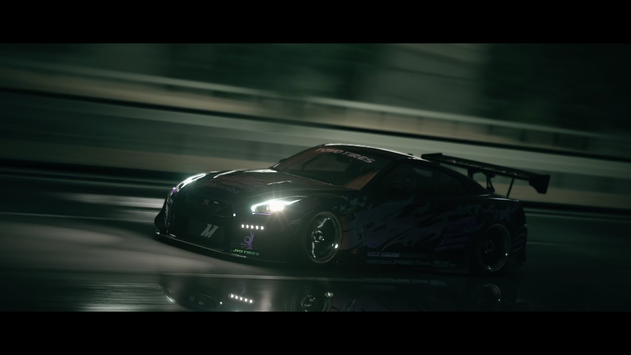 R35 GTR Shutoko Run + Rain FX - YouTube