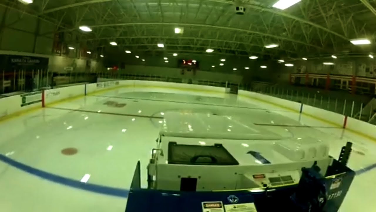 Zamboni Full Length Flood with GoPro - YouTube