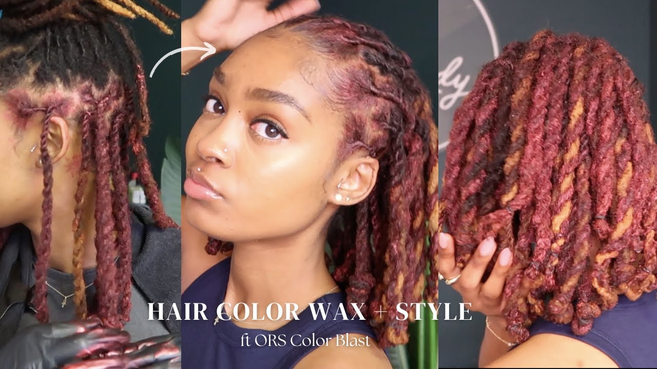 COLORING LOCS RED + STYLE | ORS Color Blast - YouTube