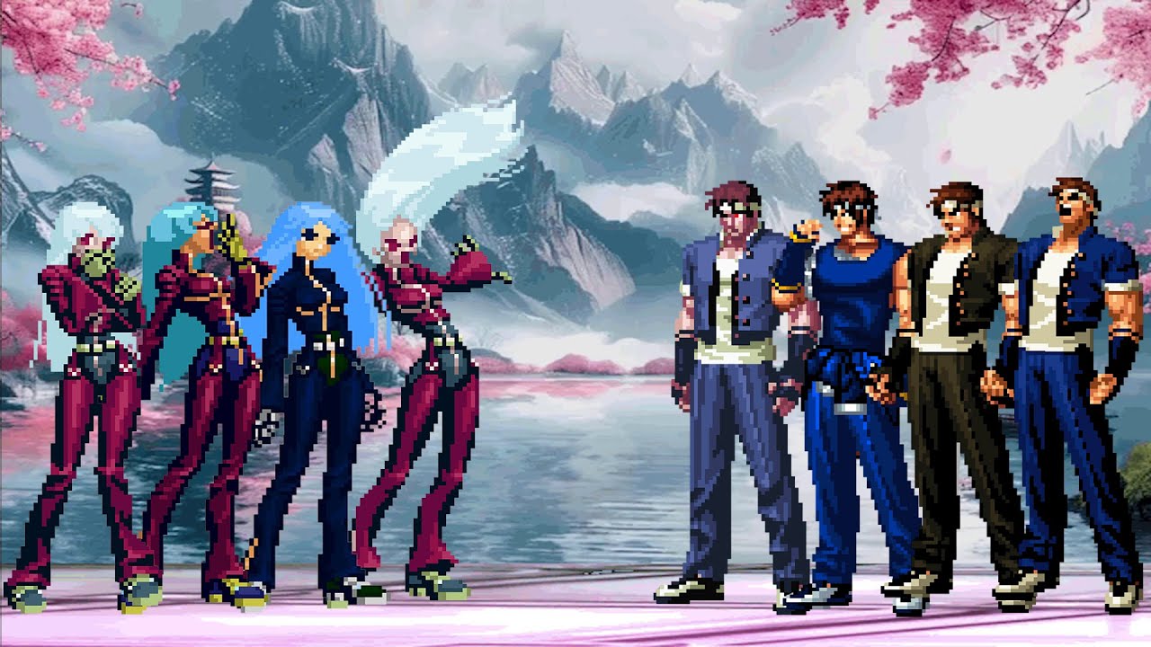 [KOF Mugen] Kula Diamond Team vs Shingo Yabuki Team - YouTube