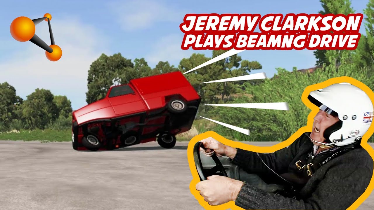 Jeremy Clarkson Rolling a Reliant Robin | BeamNG Drive Version - YouTube