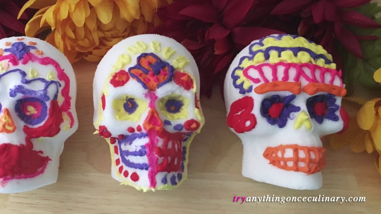 How to Make Sugar Skulls for Dia De Los Muertos - YouTube