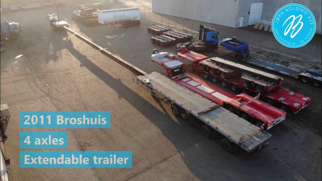 Broshuis Extendable Trailer - YouTube