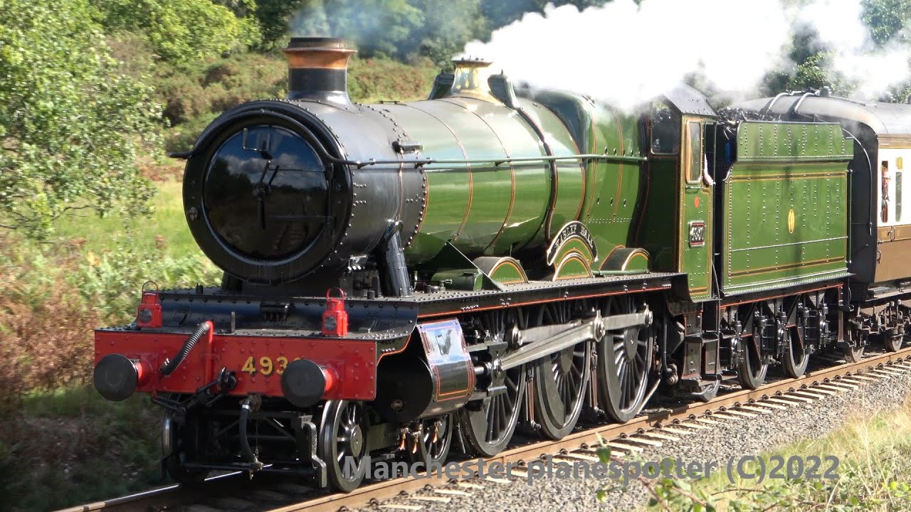 (4K) SVR Autumn Steam Gala with GWR Steam 4930 Hagley Hall on The 16/09 ...