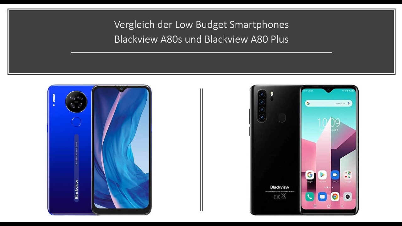 Blackview 80s und Blackview 80 Plus Smartphone Vergleich deutsch - YouTube