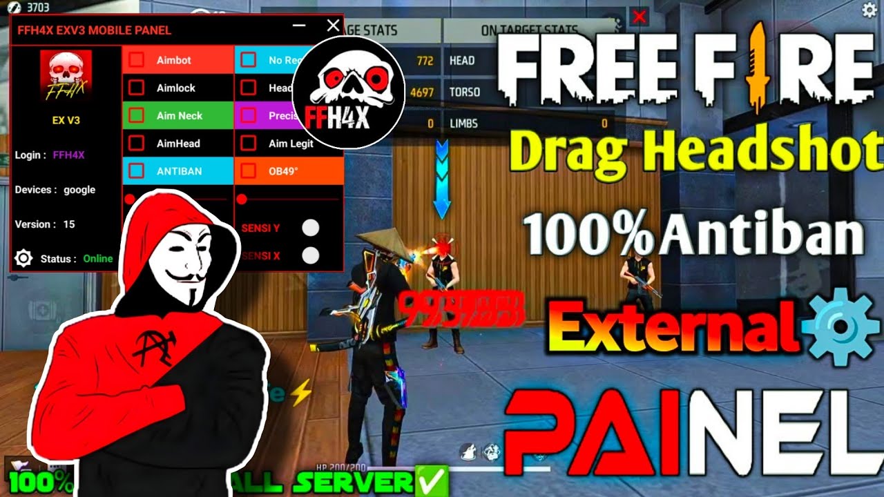 Antiban FF Panel🔥Free Fire Injector🔥Ob49 Free Fire Hack😈FF panel Hack ...