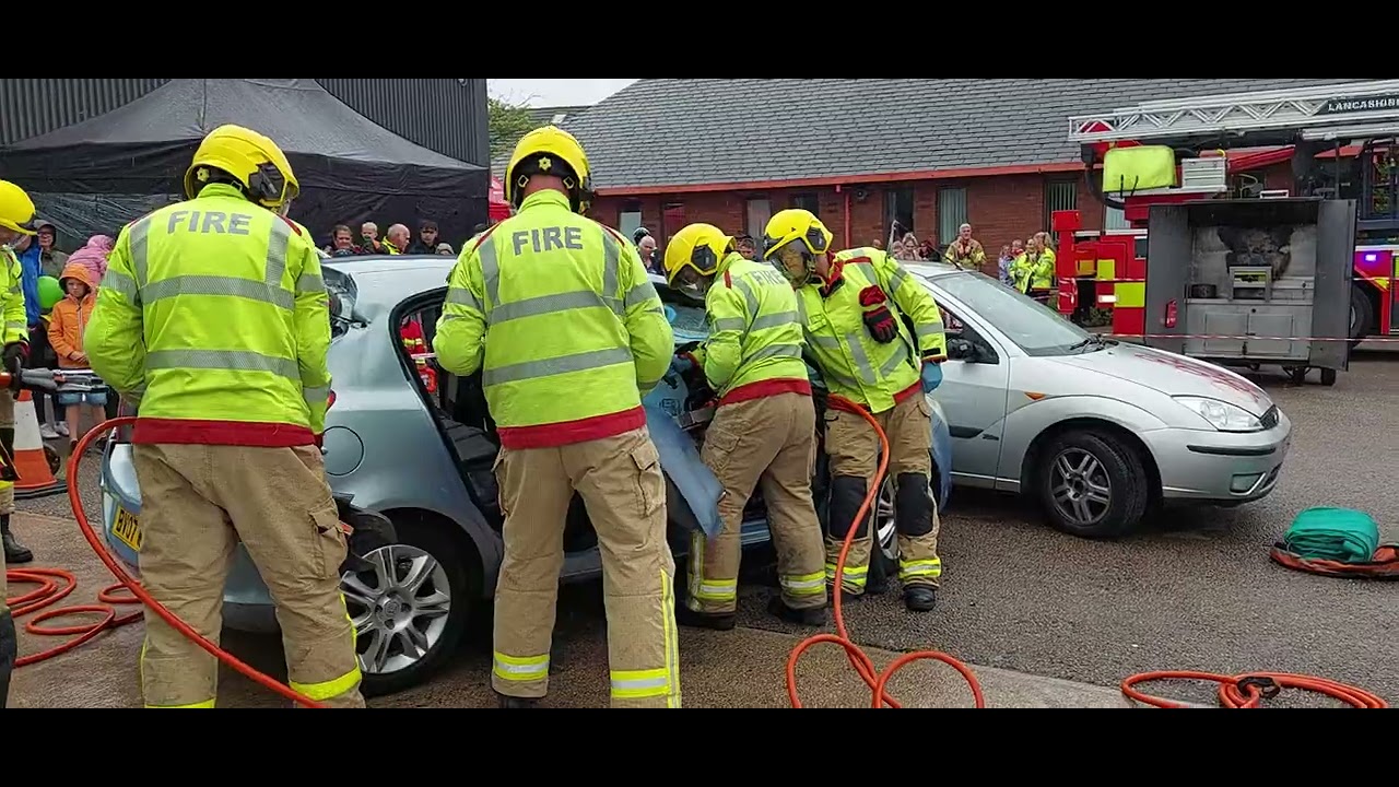 RTC demonstration at Blackpool fire station open day - YouTube
