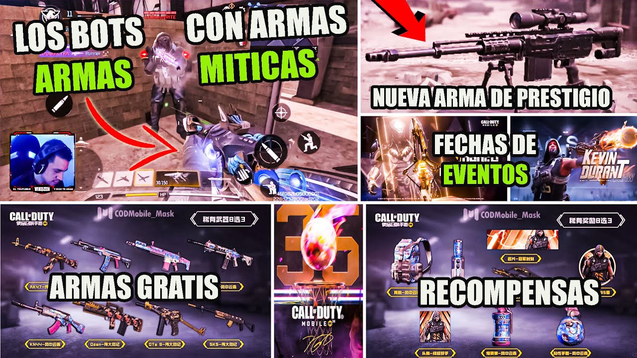 FILTRAN!! ARMA DE PRESTIGIO😍MÍTICAS EN EL PISO😍Y EVENTO KEVIN DURAN COD ...