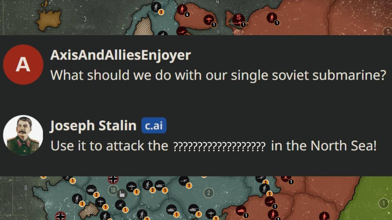 Stalin AI Plays Axis and Allies 1942 Second Edition! - YouTube