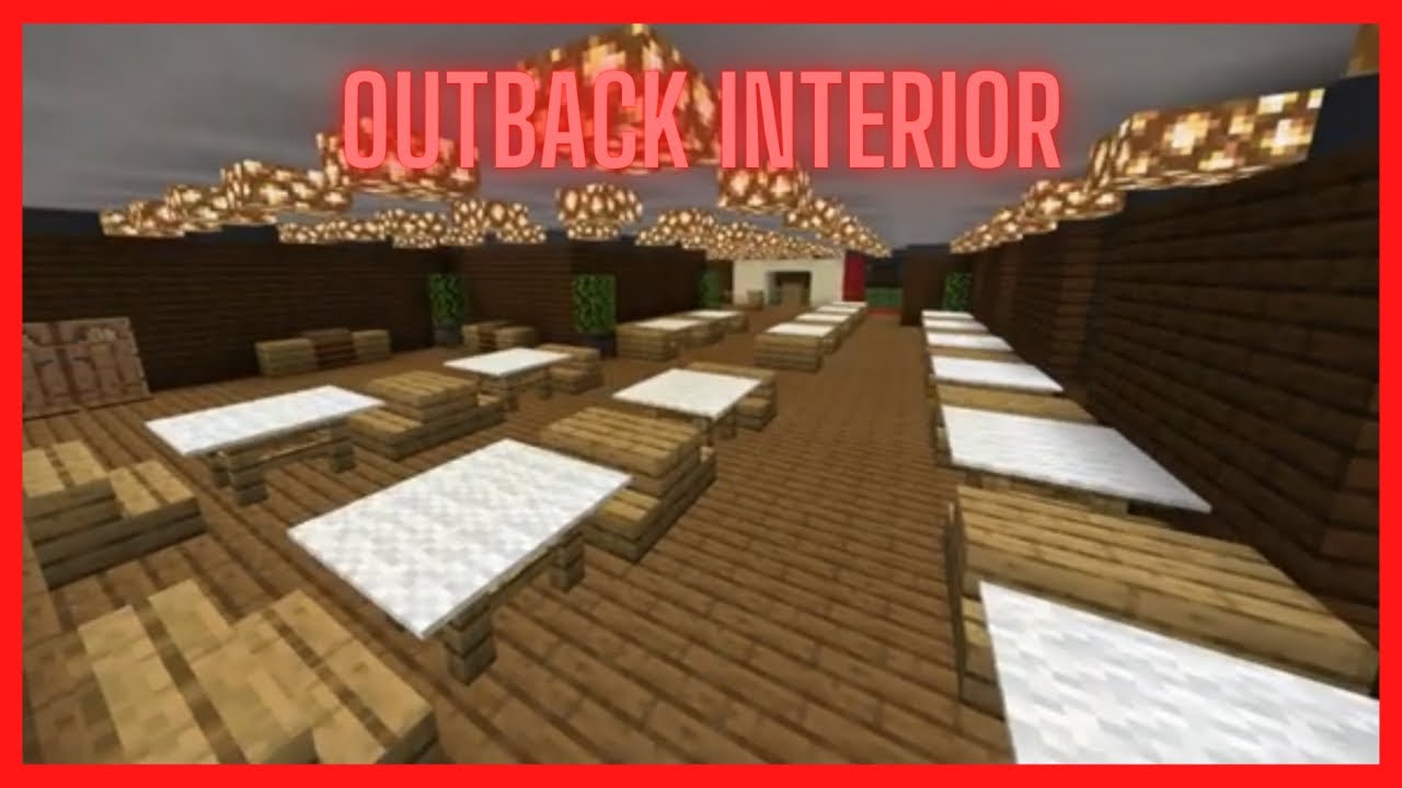 Minecraft Tutorial: How To Make Outback Steakhouse Interior! (New ...