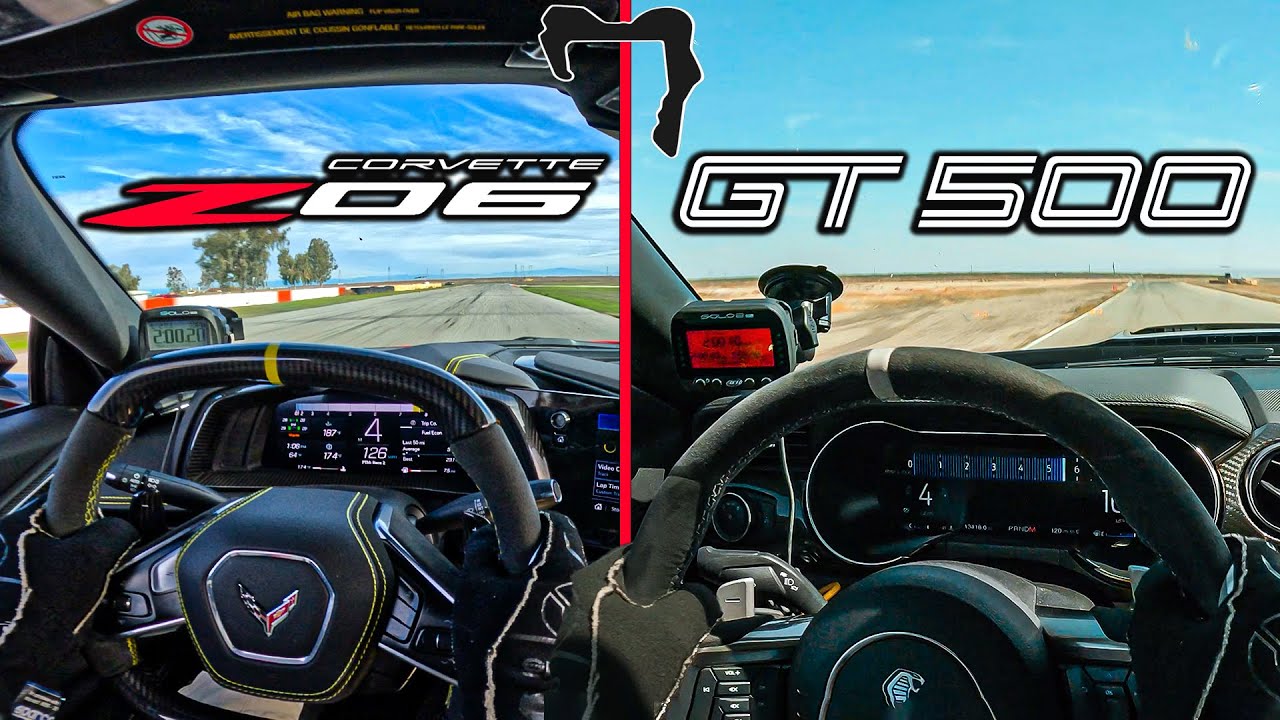 C8 CORVETTE Z06 VS SHELBY GT500 TRACK PACK | TRACK BATTLE! - YouTube