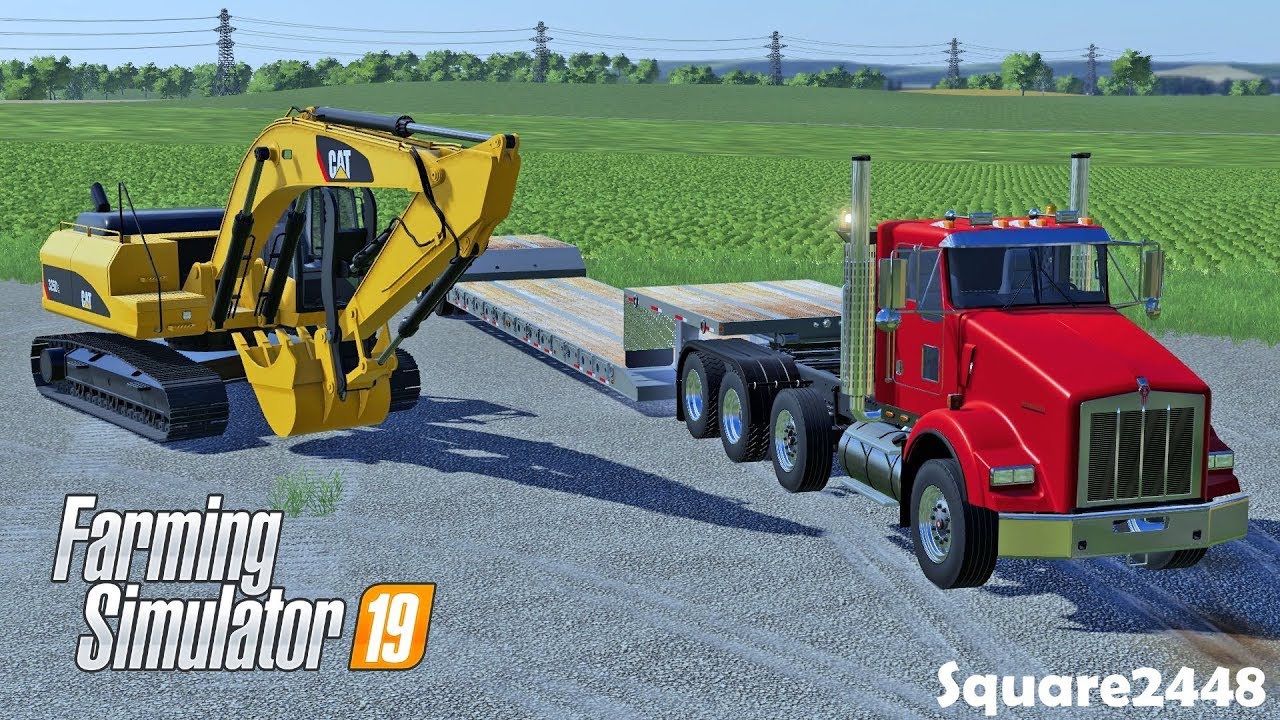 Kenworth T800 Tri-Axle Hauling Cat Excavator | Heavy Haul | Mills ...