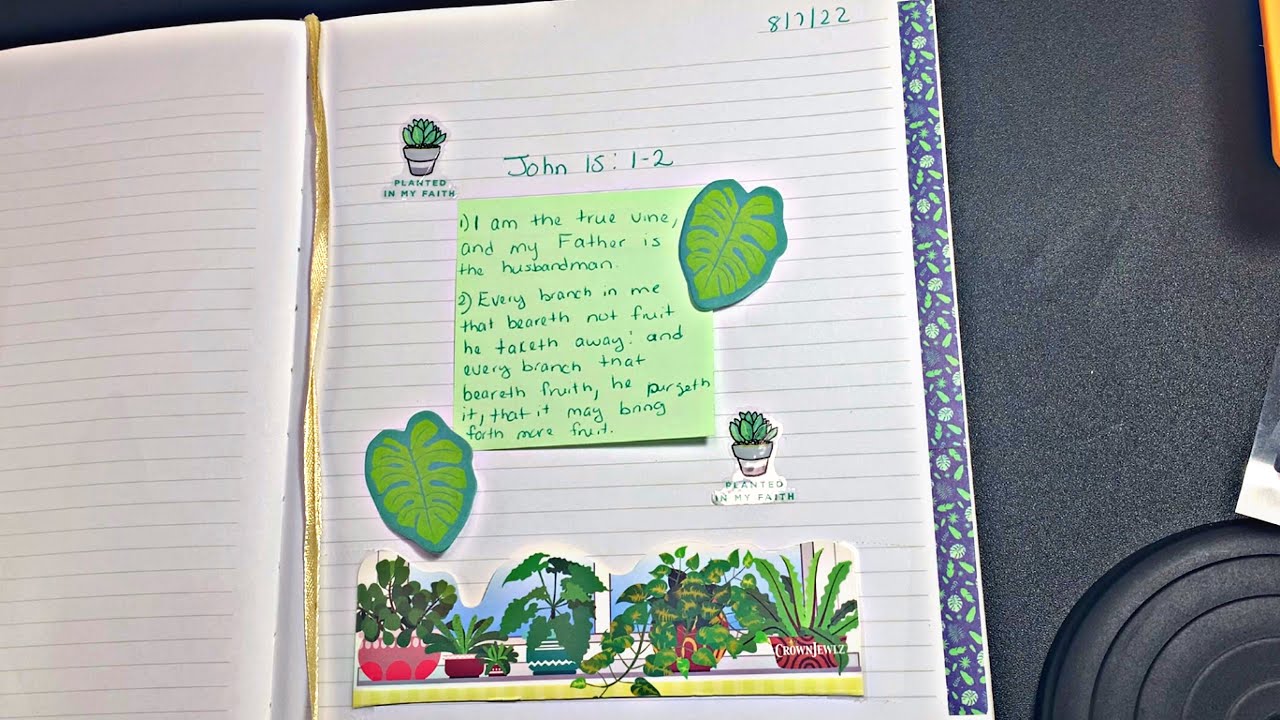Bible Journaling John 15 1 2 YouTube