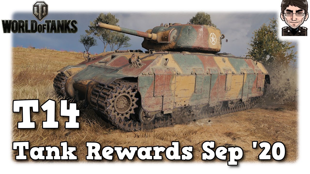 World of Tanks - T14, Tank Rewards September 2020 - YouTube