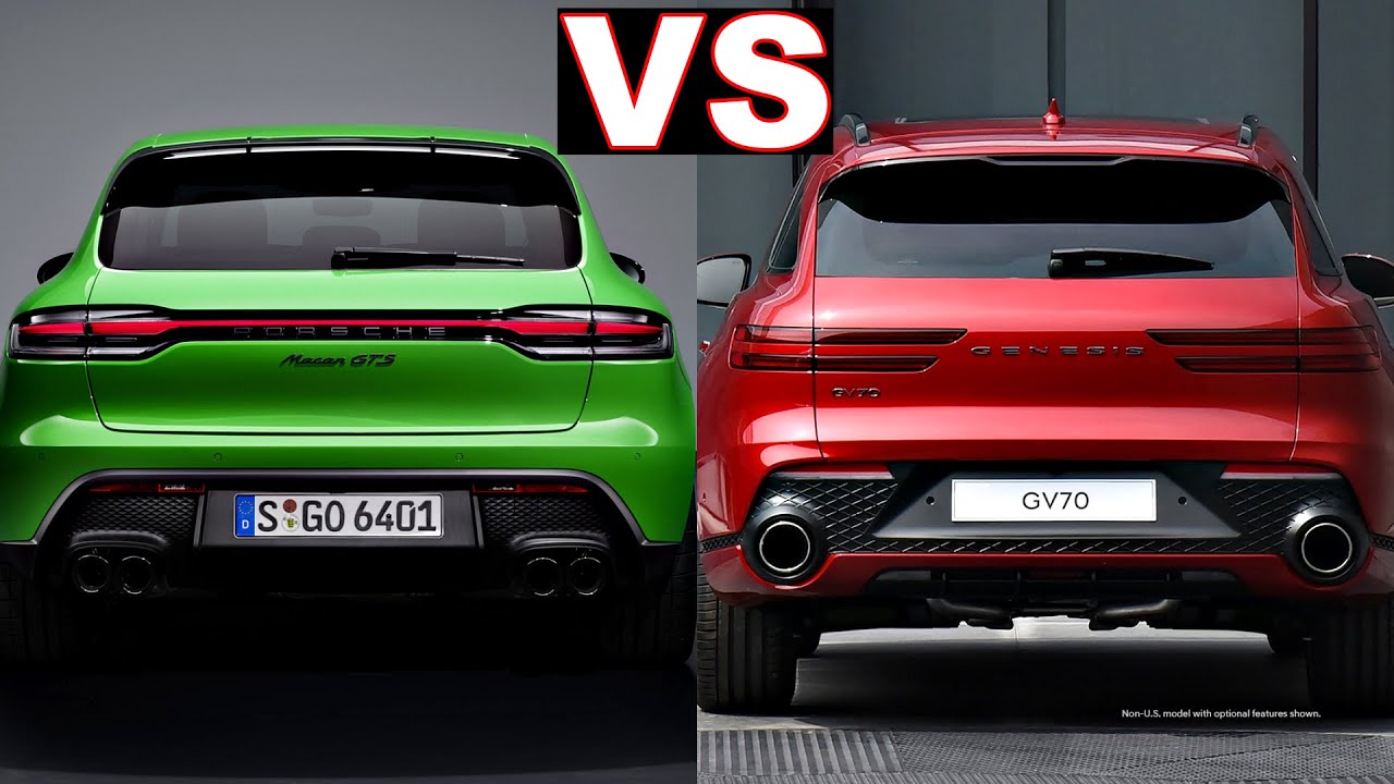 2022 Genesis GV70 vs Porsche Macan (2022) Luxury compact SUVs! genesis ...