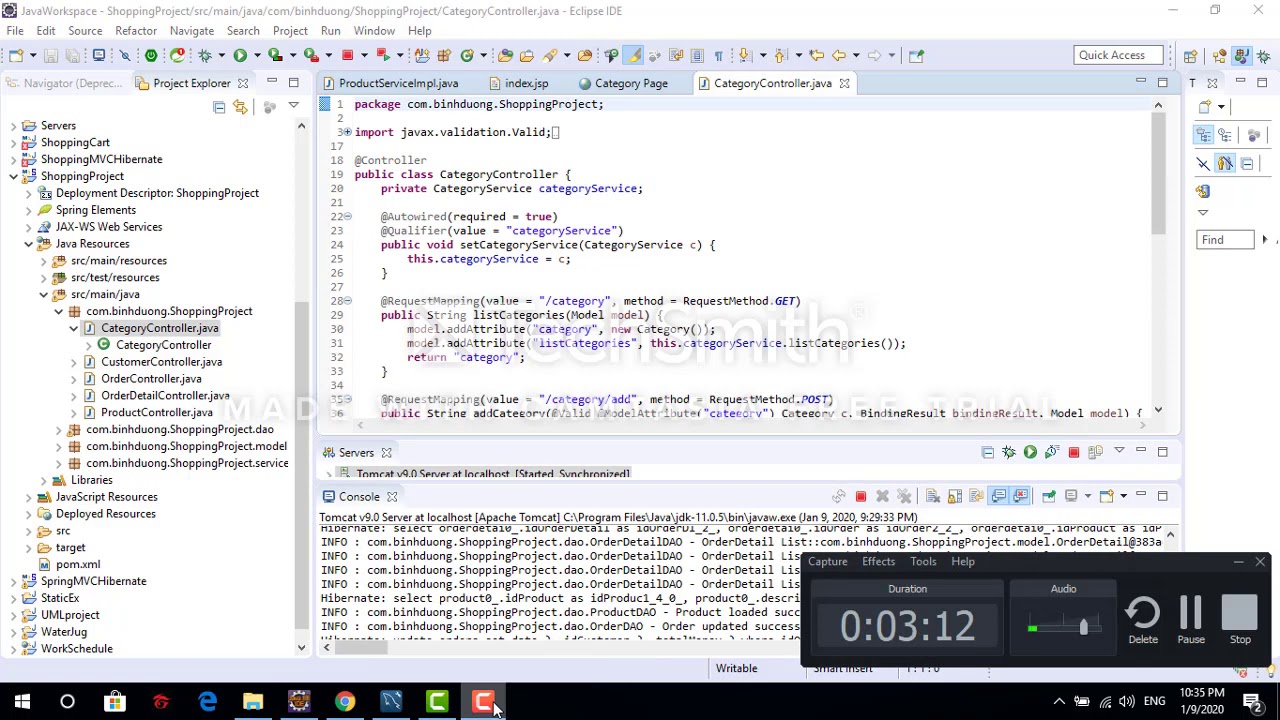 Finalproject Spring Mvc Hibernate Youtube