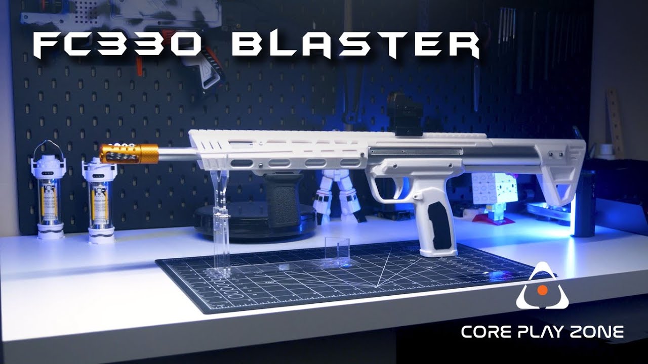 FC330 Blaster - Quick Review of a STUNNING 3D Print Blaster - YouTube