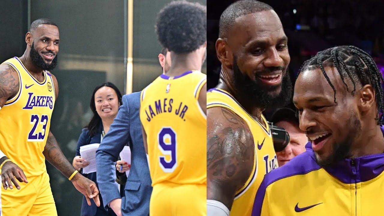 LeBron and Bronny James make history as the NBA's first father-son duo ...