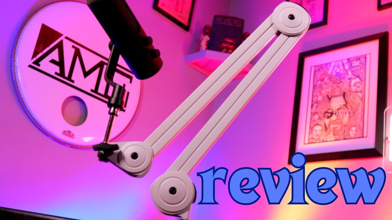FIFINE Microphone Boom Arm Stand | REVIEW | Model BM63 - YouTube