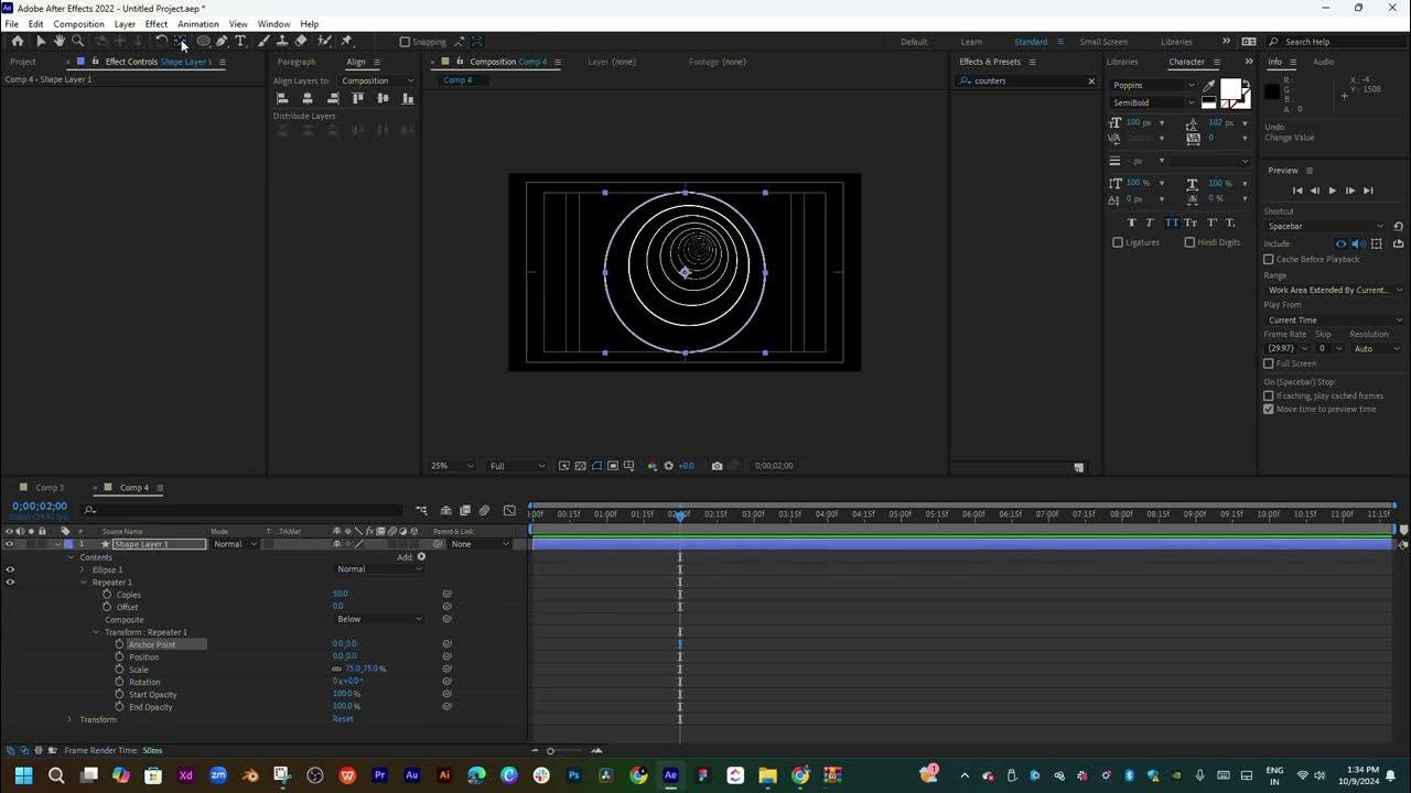 Create Visual Tunnel Loop Motion Graphics in After Effects - YouTube